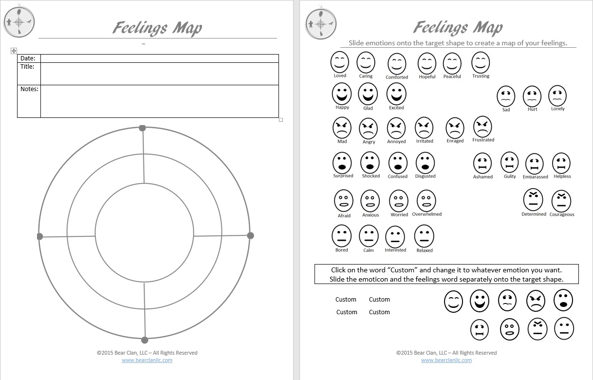The Feelings Map - Bear Clan, LLC